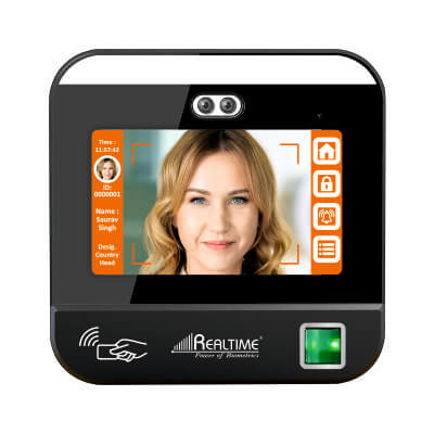 Realtime Pro 304F+ | Long Range Face & Fingerprint Attendance Machine
